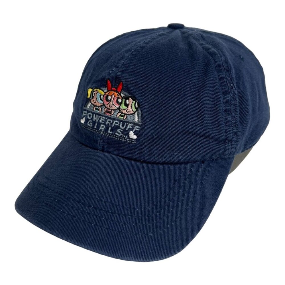 Vintage Powerpuff Girls Hat Cap Blue Embroidered Hook… - Gem